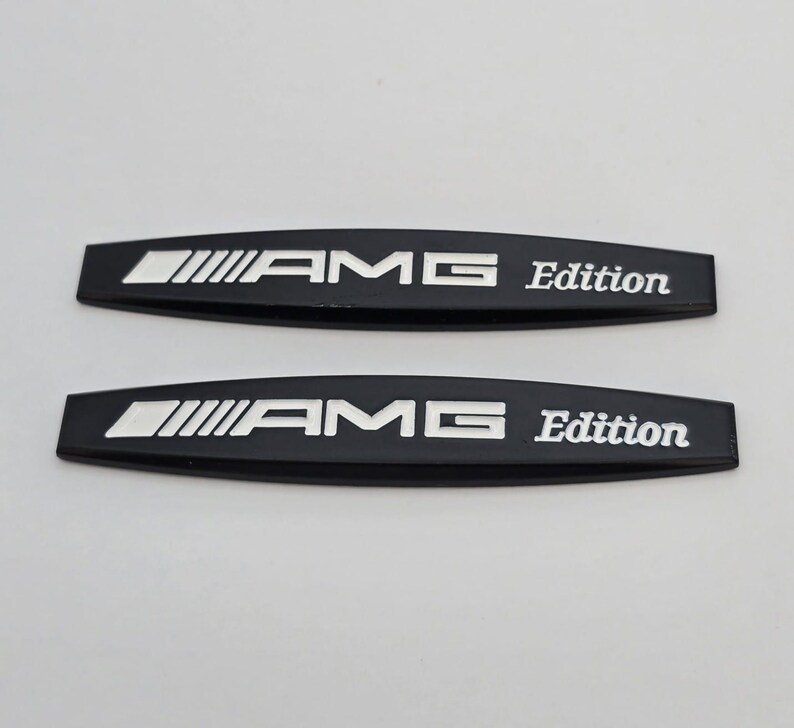 Original Mercedes AMG Badge Trunk/ Wings Available in 2 Colors (black ...