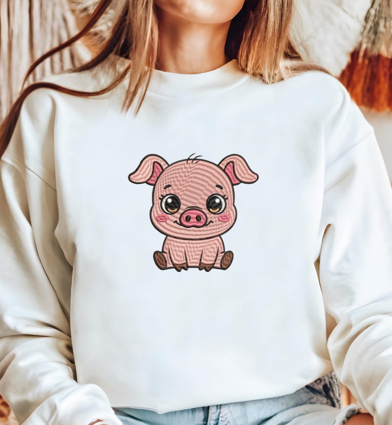 Adorable Baby Pig Hoop Art – Handmade Nursery Decor . Embroidery - Etsy ...