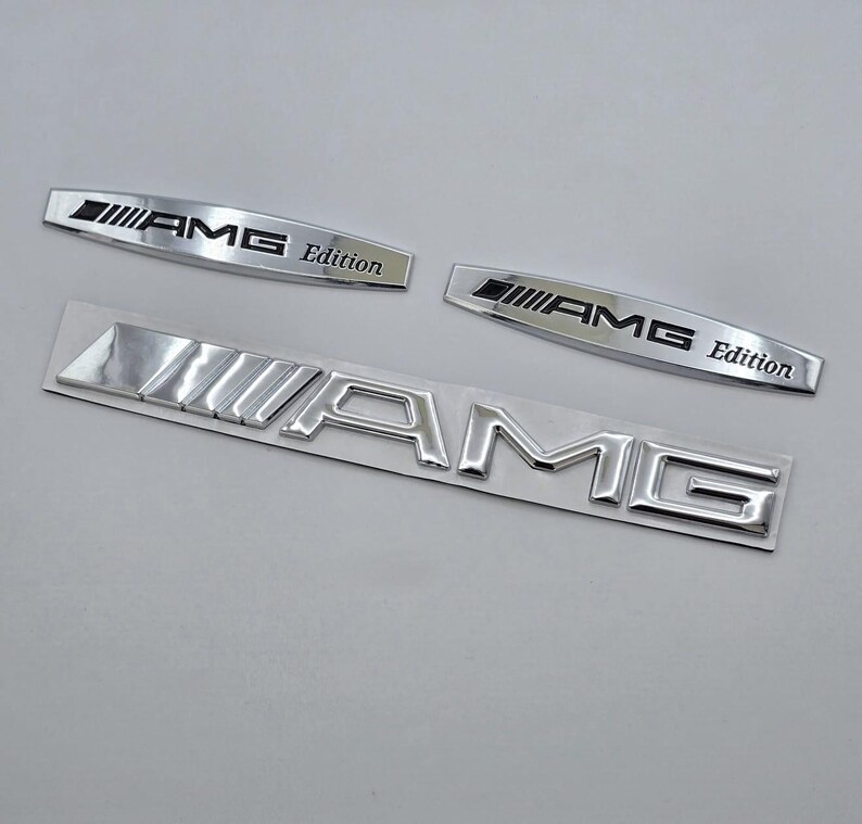 Original Mercedes AMG Badge Trunk/ Wings Available in 2 Colors (black ...