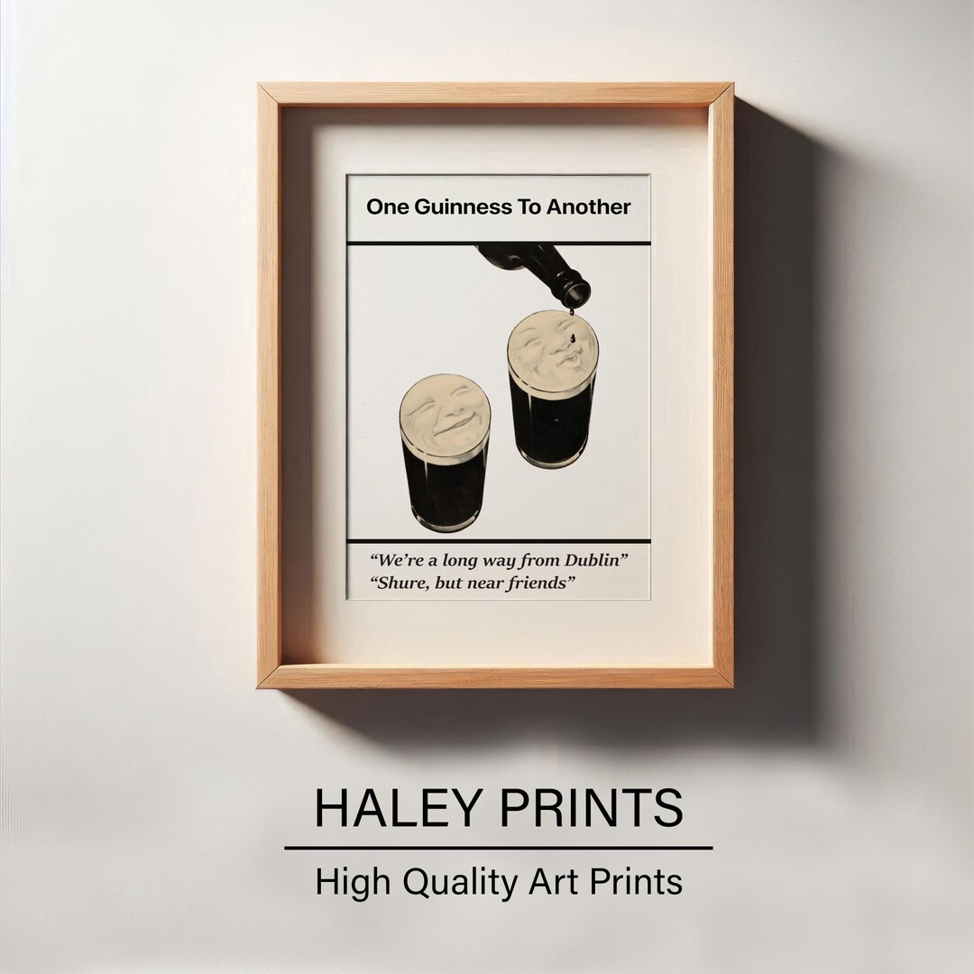 Guinness • Guinness Print • Guinness Decor • Guinness Poster • Guinness ...