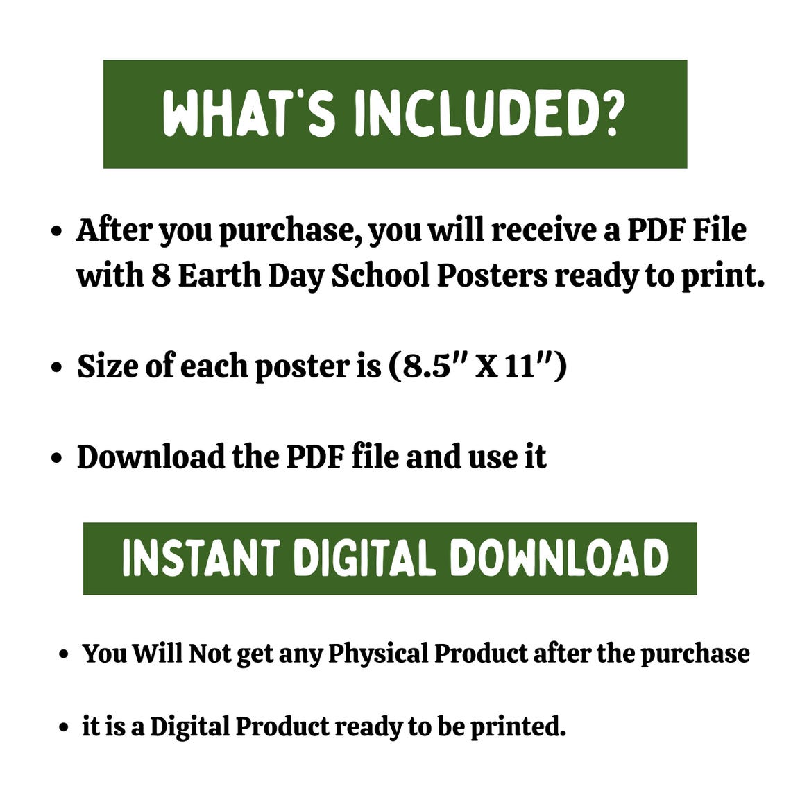 8 Earth Day Posters for Schools – Eco-friendly Bulletin Board Decor ...