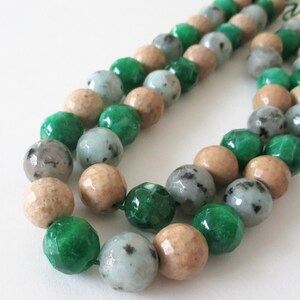 Select Assorted Color Mix Color Faceted Round Beads Agate Center ...