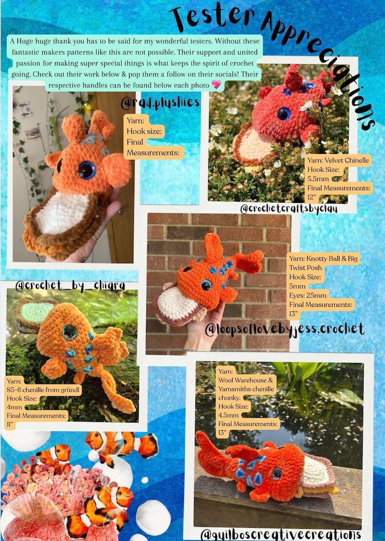 Pudge the Fish - PDF Crochet Pattern - Intermediate - Etsy