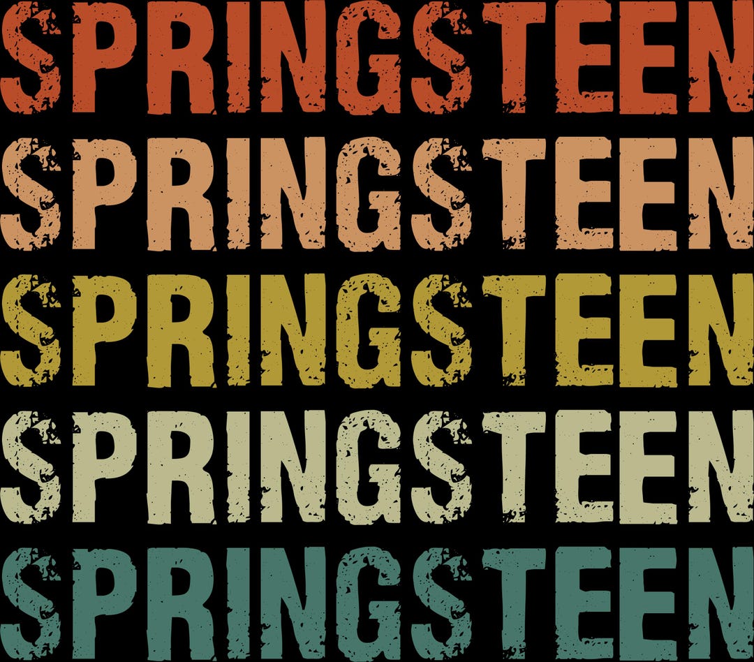 Springsteen Vintage Retro Png, Springsteen 80s Vintage Retro Spring Png ...