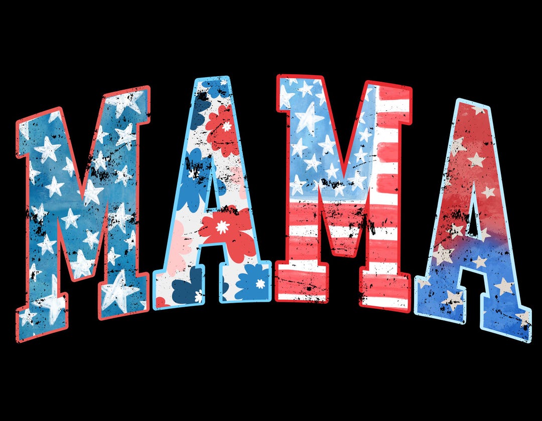 Mother's Day PNG, Usa Flag Mom Png, Mom Sublimation Design, Digital ...