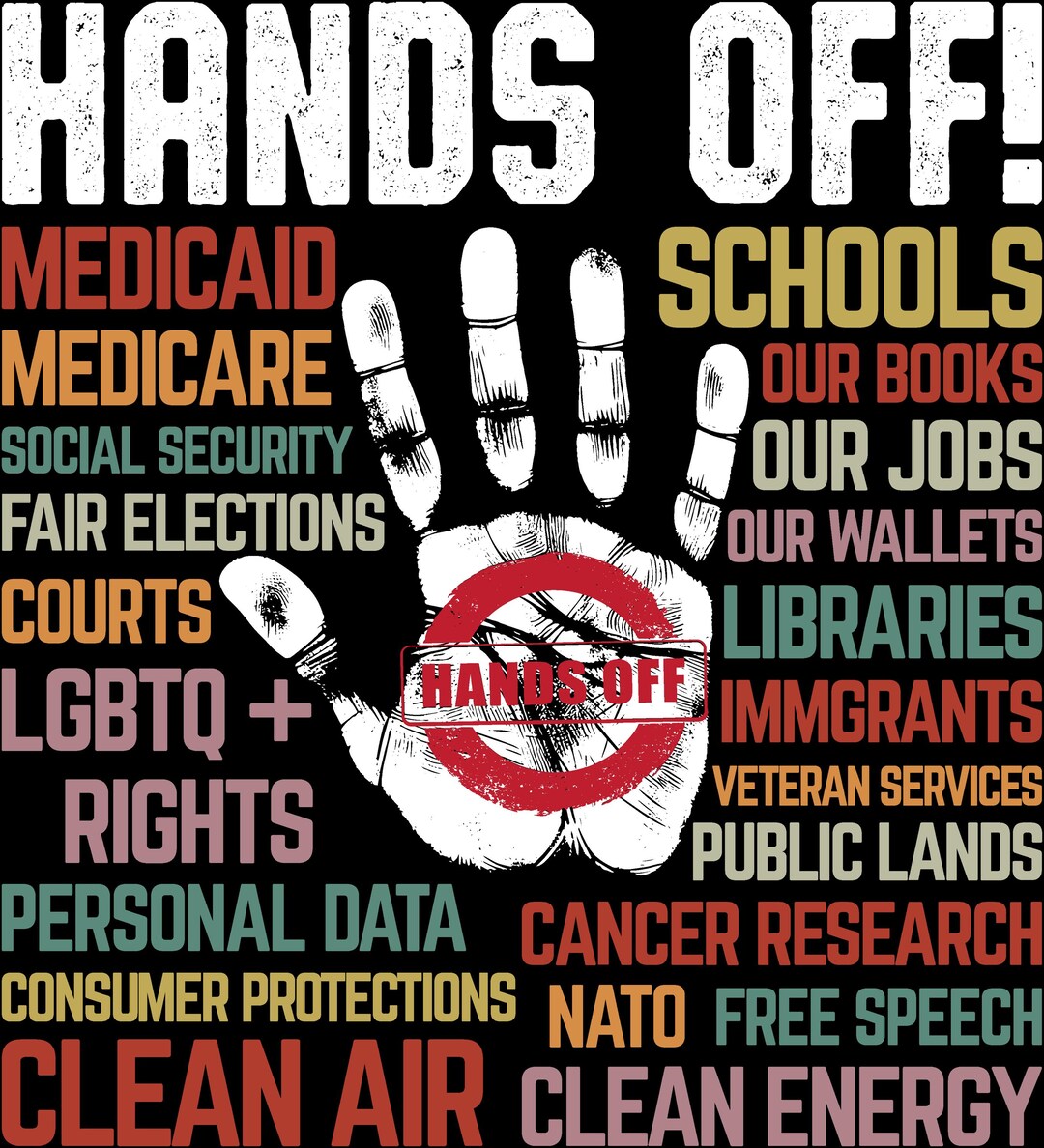 Hands off Protest PNG – Social Security, Medicare, & Public Protection ...