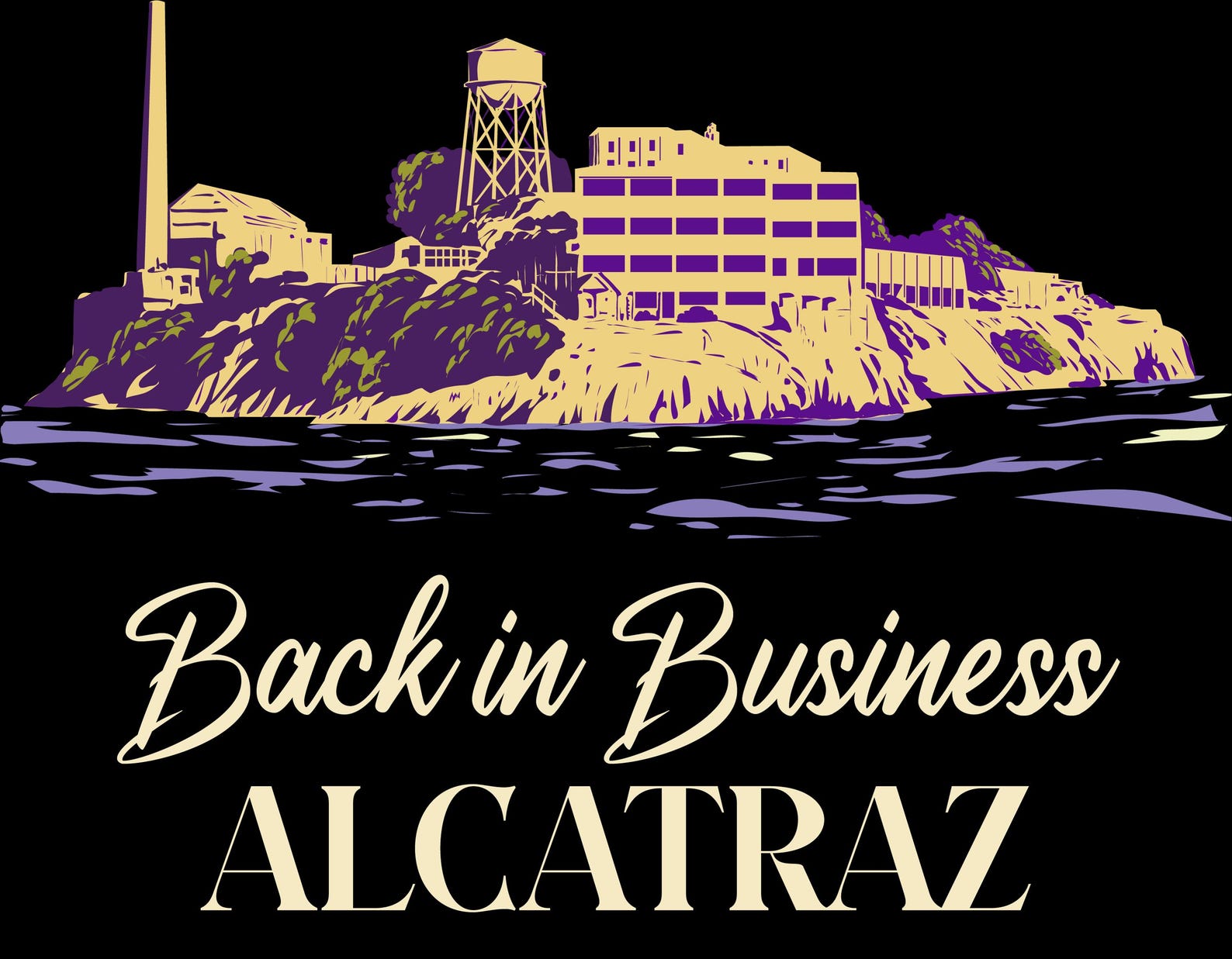 Alcatraz Png, Alcatraz Prison Png, Vintage San Francisco Png, Historic ...