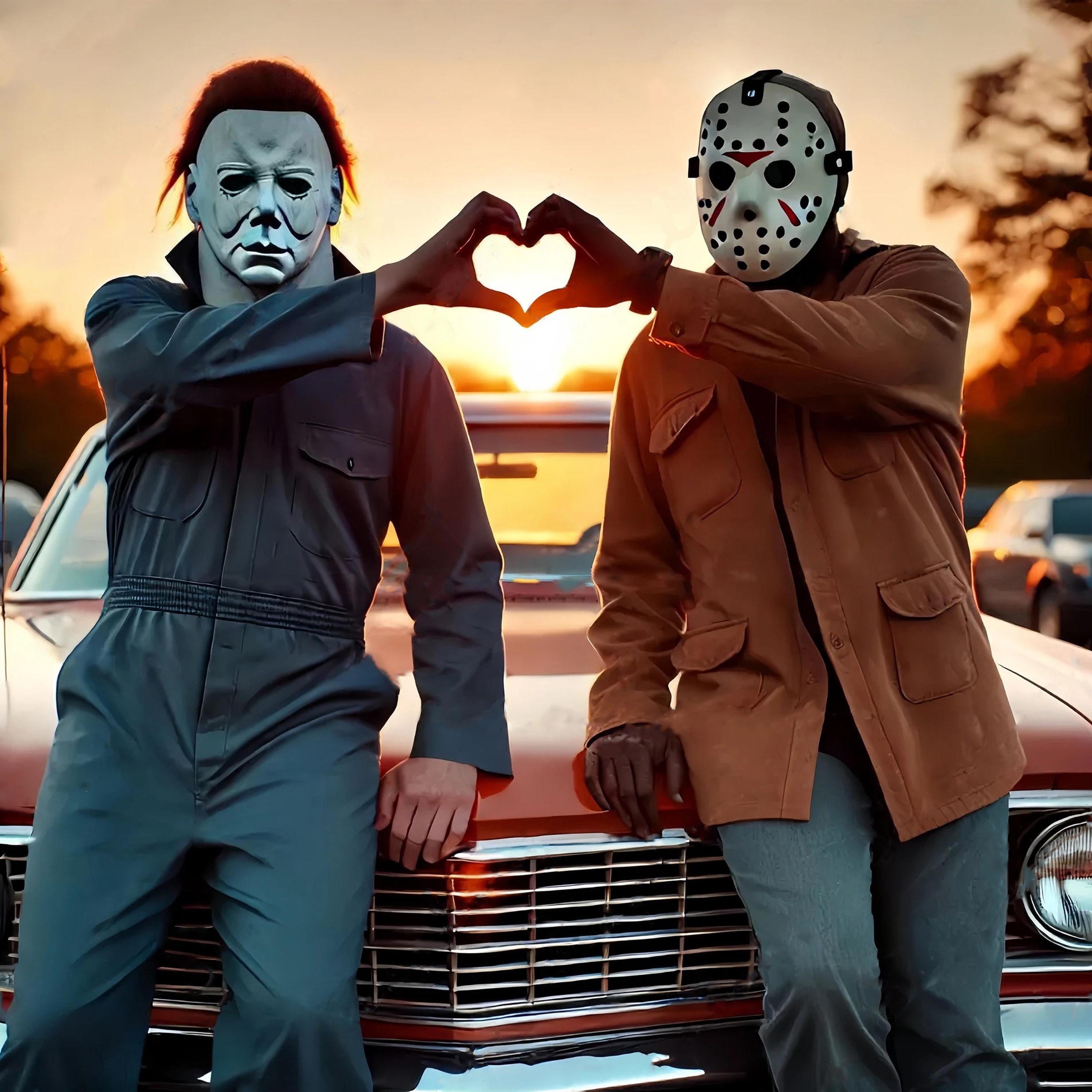 Michael and Jason Heart Hands PNG: 90s Horror Movie (digital Download ...