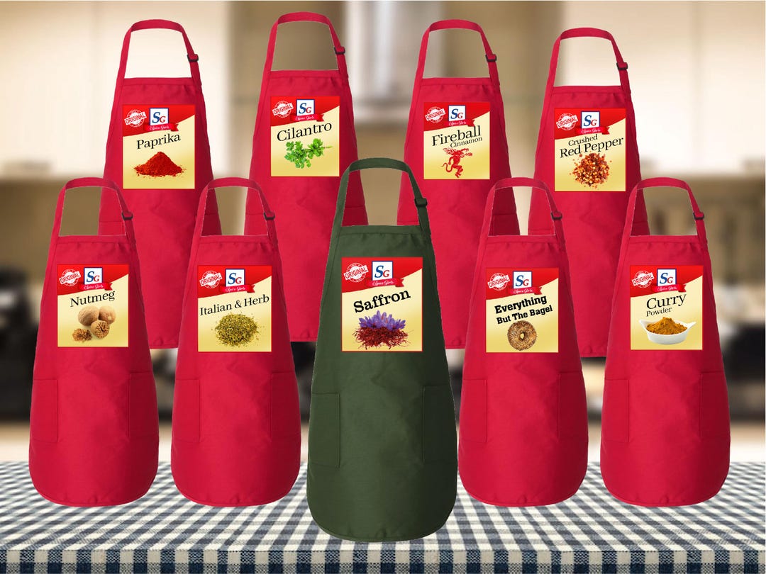 Spice Girl Costume Aprons: Condiments Halloween Group Costume - Etsy