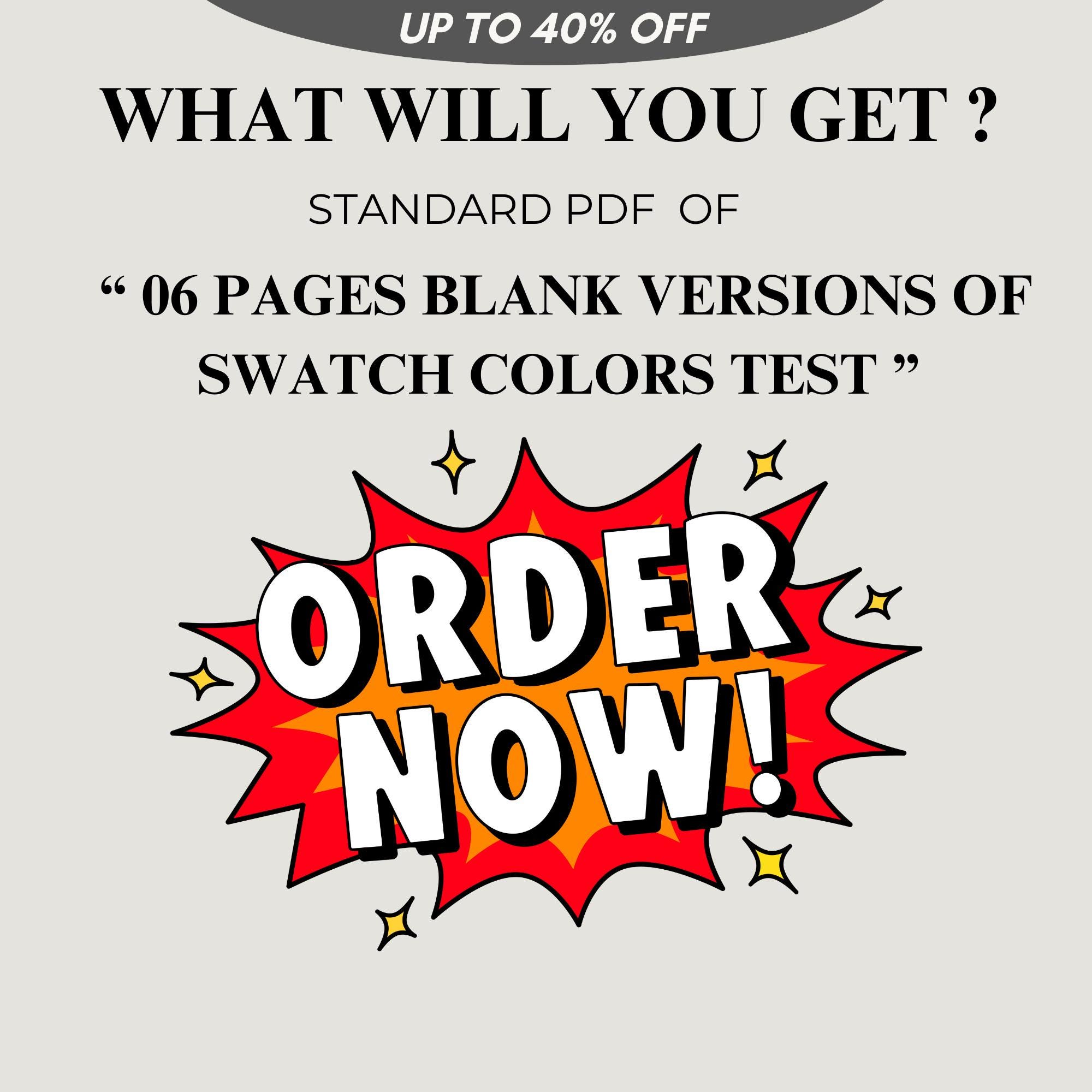 Swatch Colors Test | Custom Color Swatch Set | Trendy Color Palette ...