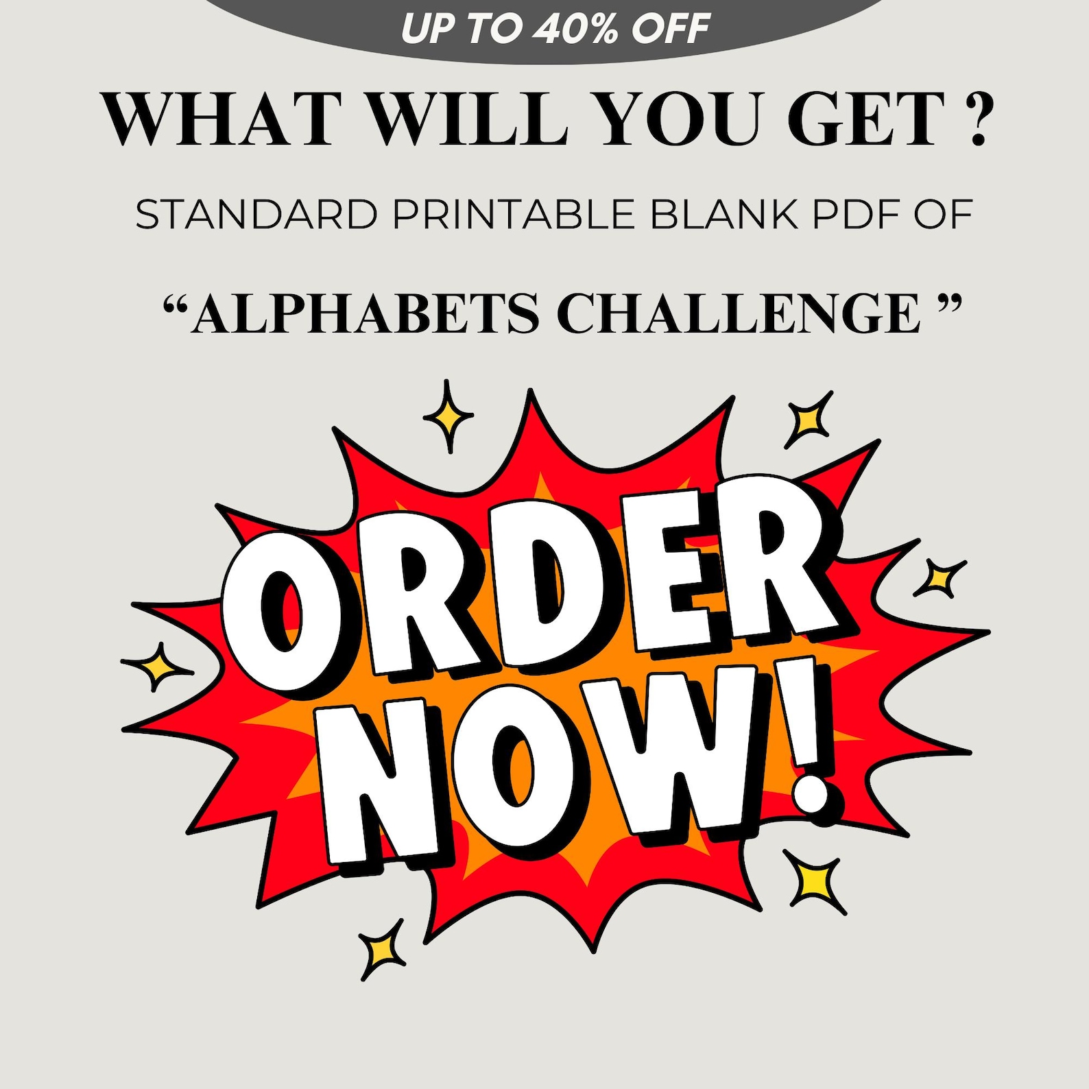 Alphabet Challenge Game - Sentence Completion Activity - A-Z Letter ...