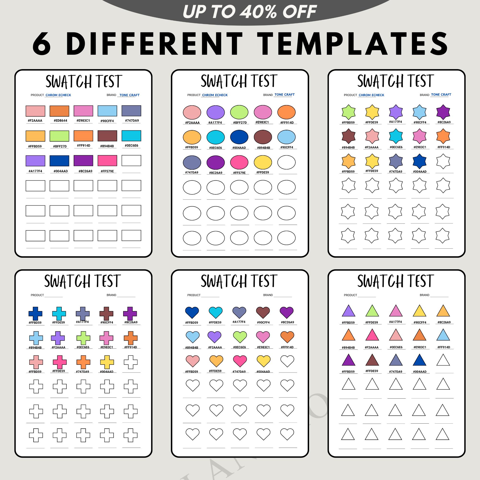 Swatch Colors Test | Custom Color Swatch Set | Trendy Color Palette ...