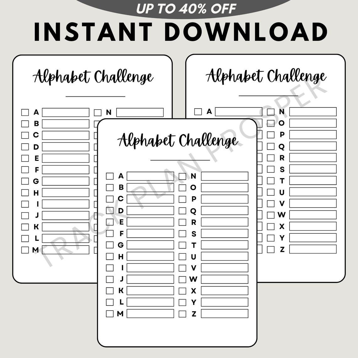 Alphabet Challenge Game - Sentence Completion Activity - A-Z Letter ...
