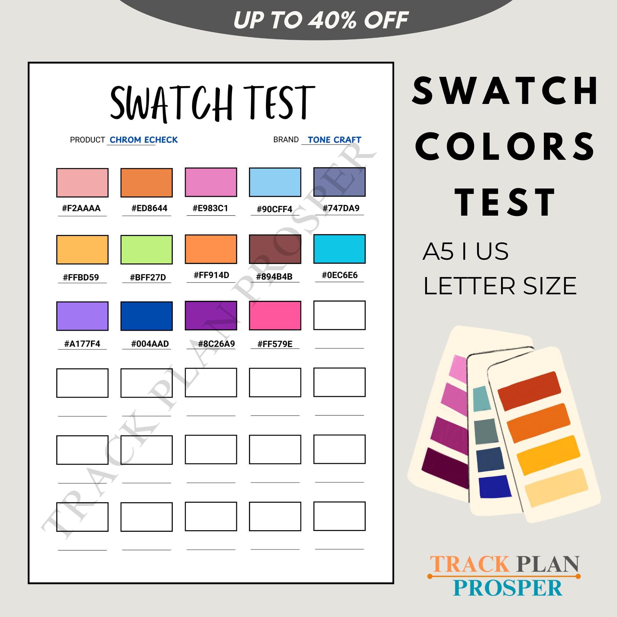 Swatch Colors Test | Custom Color Swatch Set | Trendy Color Palette ...