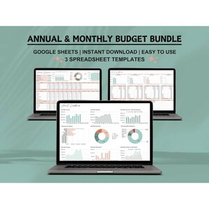 Minimalist Budget Spreadsheet | Monthly Planner & Savings Tracker ...