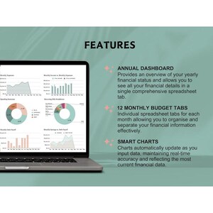 Minimalist Budget Spreadsheet | Monthly Planner & Savings Tracker ...