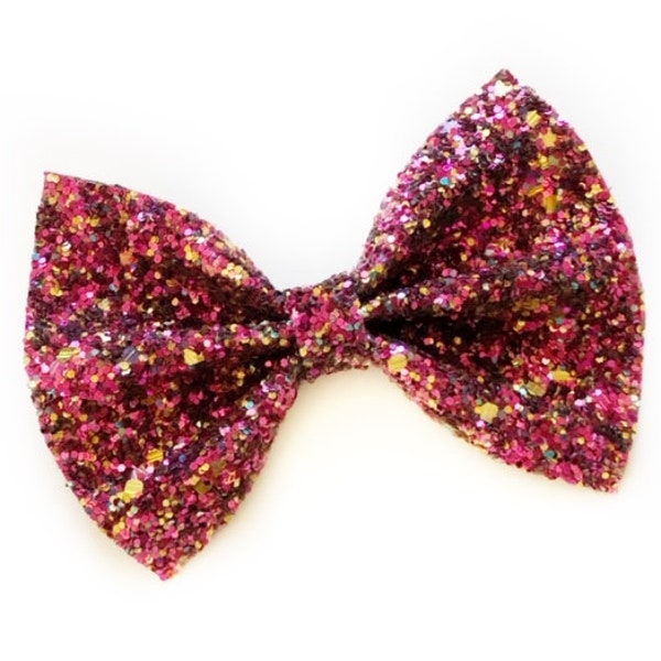 Magenta Hair Bow - Etsy