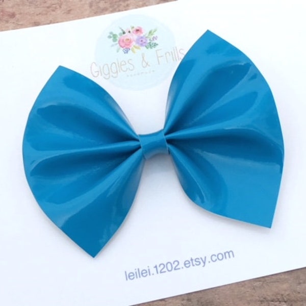 Patent Leather Bow - Etsy