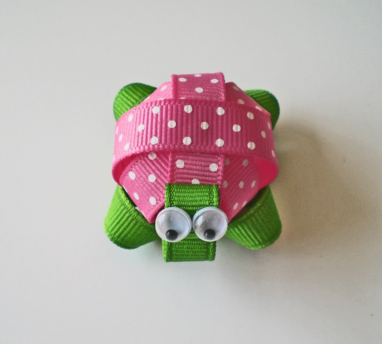 Turtle Hair Clip Hot Pink Polka Dotted Turtle Hair Clip - Etsy