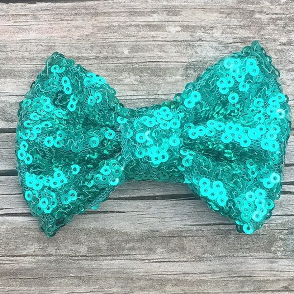 Turquoise Hair Bow - Etsy