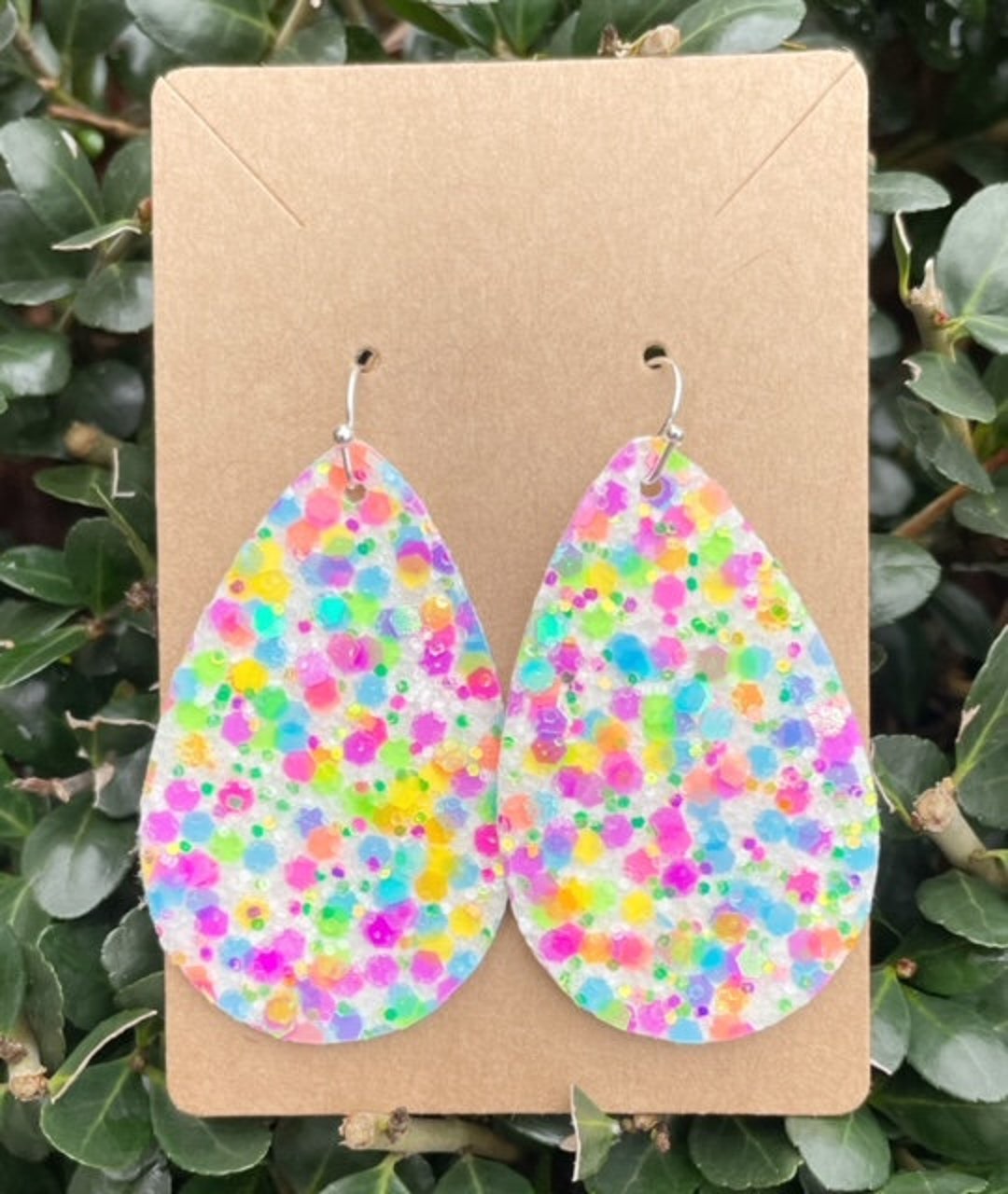 Neon Earrings, Teardrop Earrings, Ladies Earrings, Fluorescent Earrings ...