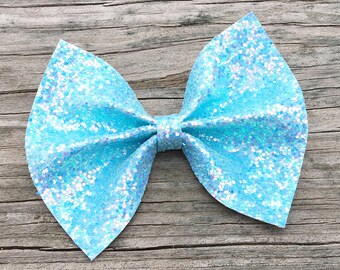 Light Blue Hair Bow | Etsy