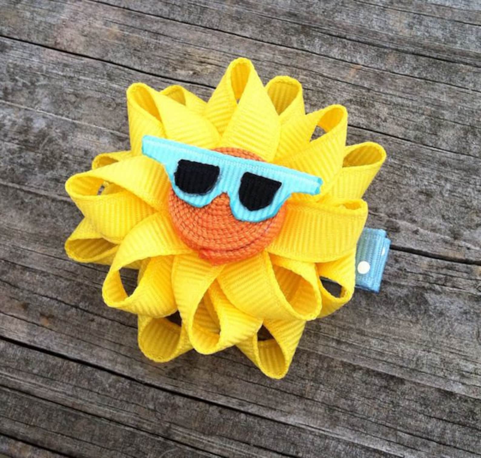Sun Hair Clip Sunshine Hair Clip Summer Hair Clip Toddler | Etsy