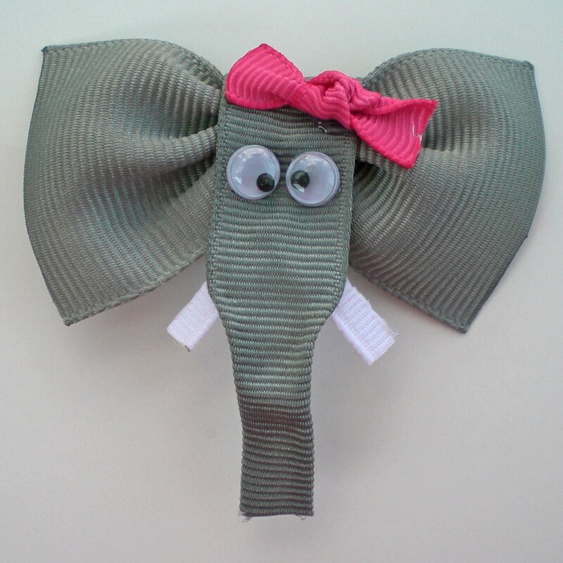 Elephant Hair Clip - Etsy