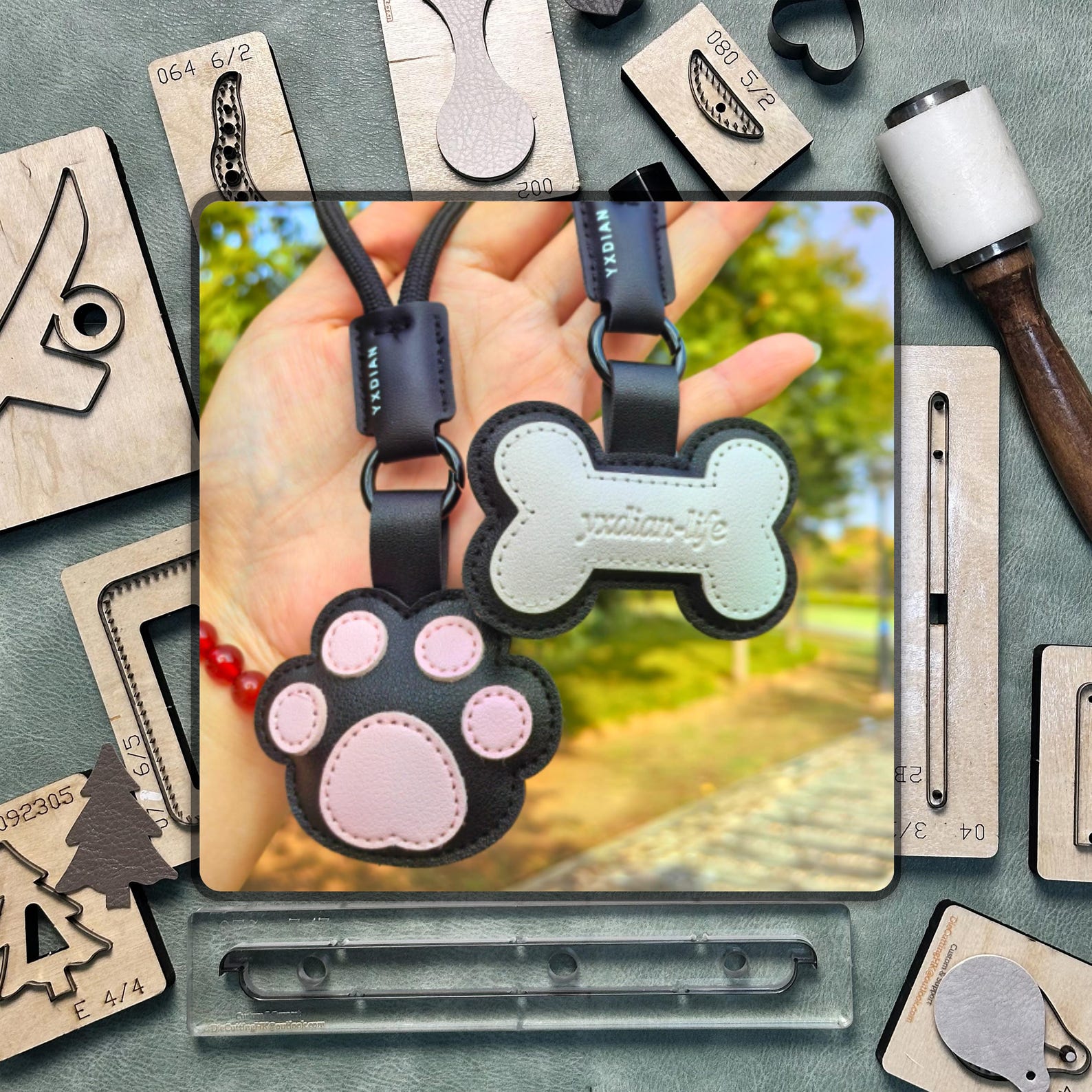 Bone Shape Keychain Precision Cutting Die - Steel Ruler Die-cut Custom ...