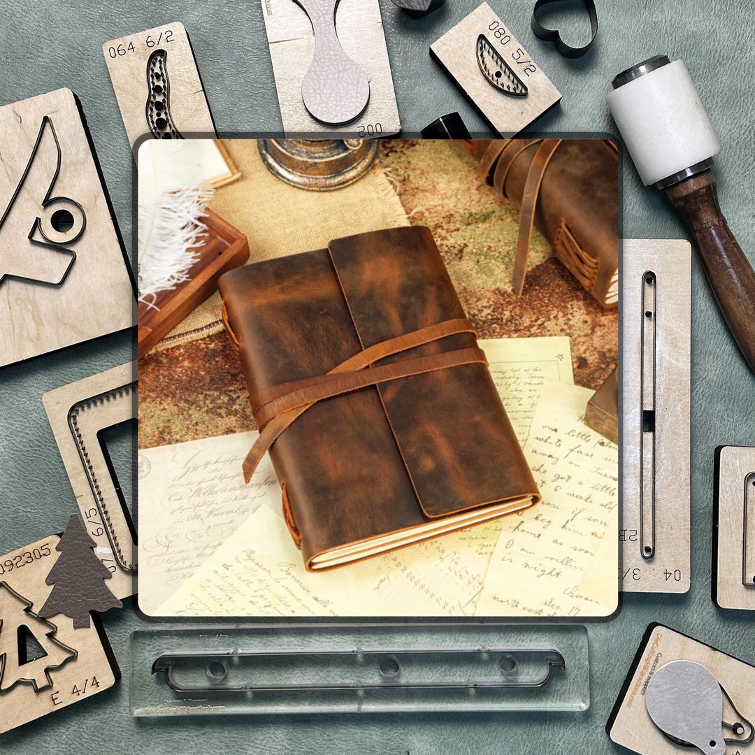 Notepad Leather Handmade Die Cutting-diy Handbook Leather Precision ...