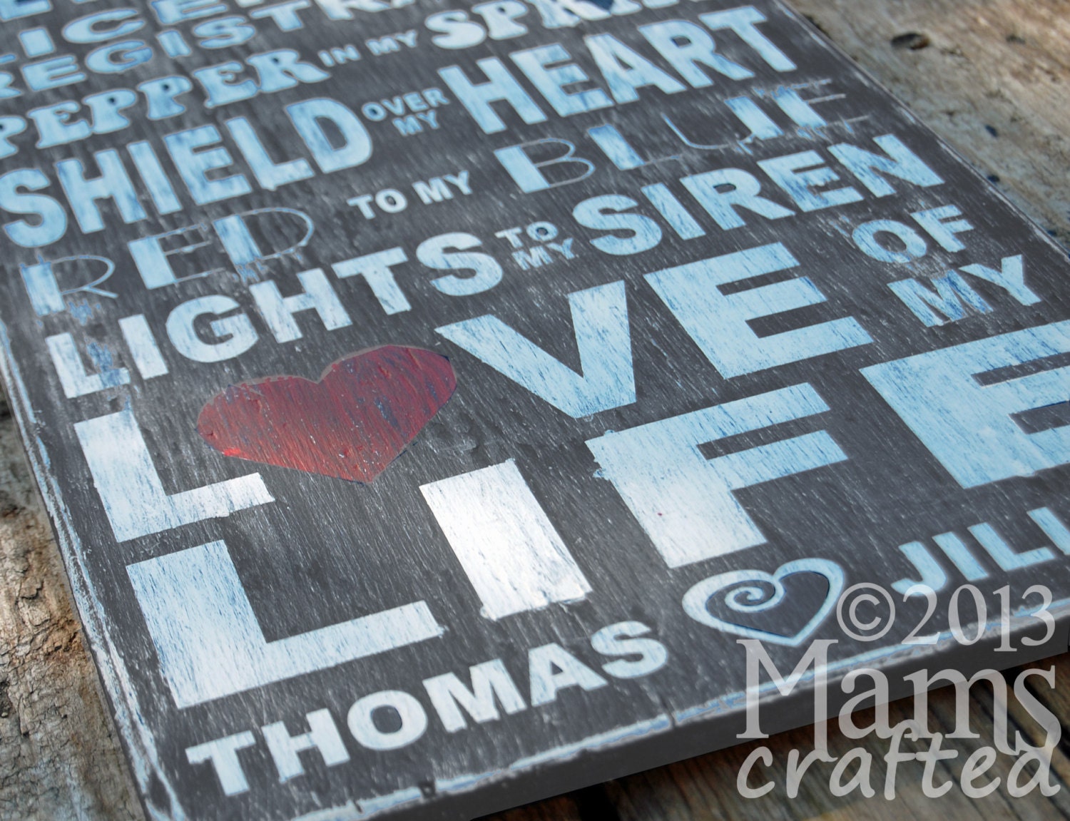 The Original Shield Over My Heart / Star Over My Heart Police - Etsy