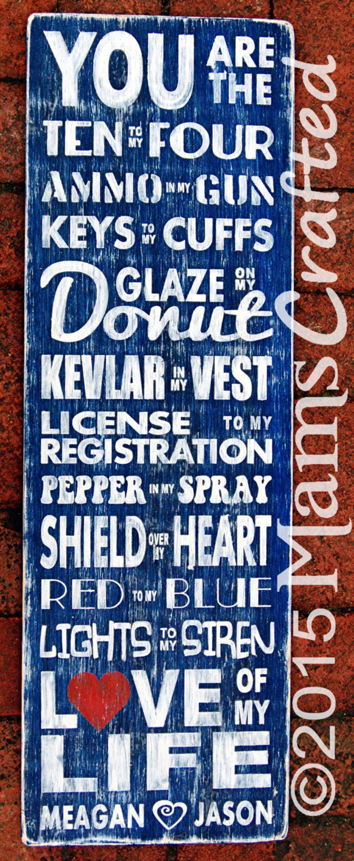 The Original Shield Over My Heart / Star Over My Heart, Police Love ...