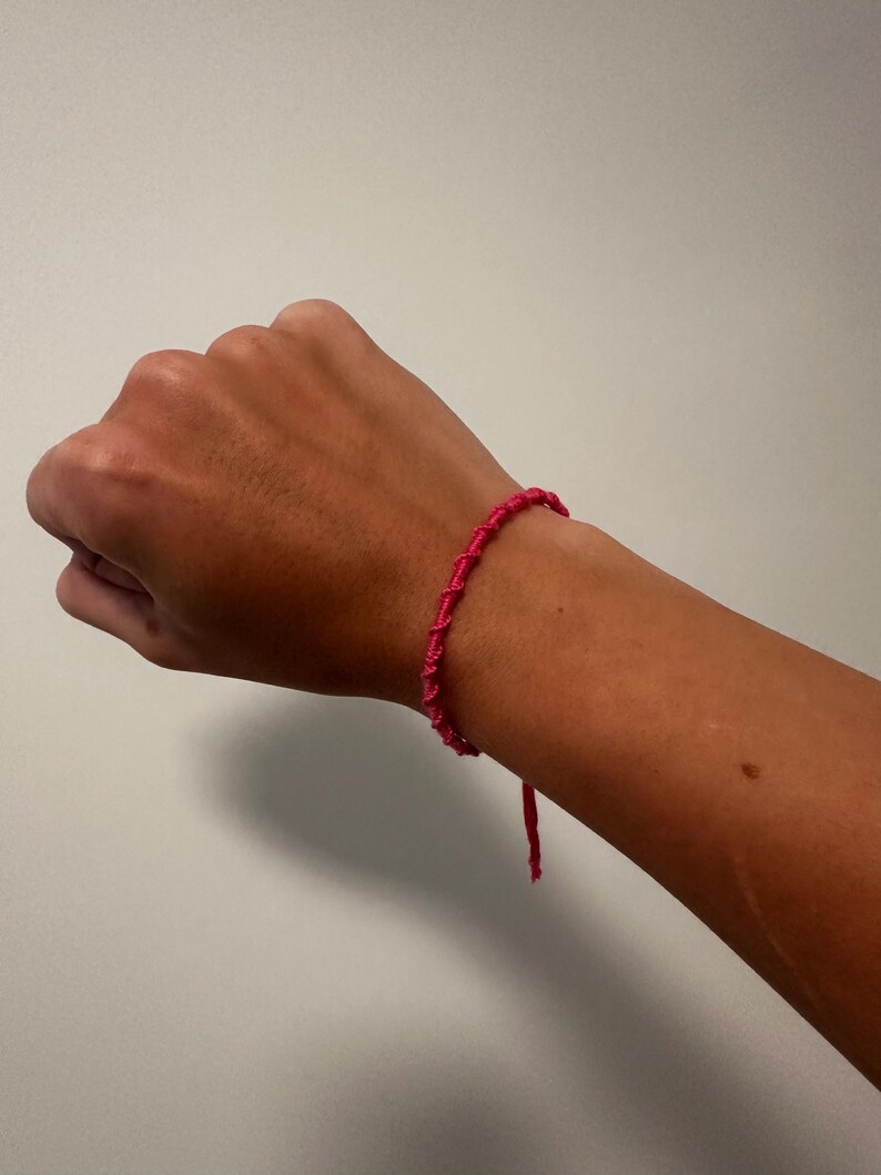 Hot Pink Chinese Staircase Friendship Bracelet - Etsy