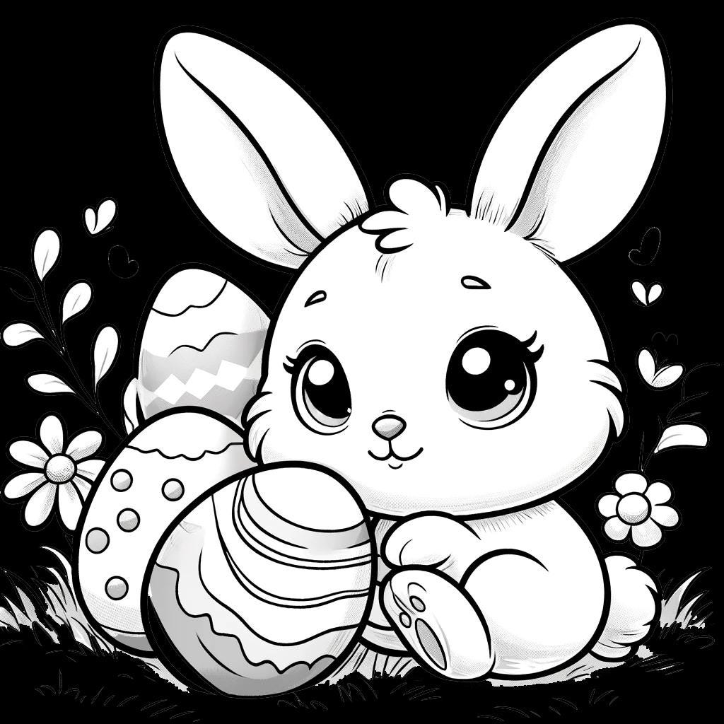 Easter Bunny Clipart - Etsy