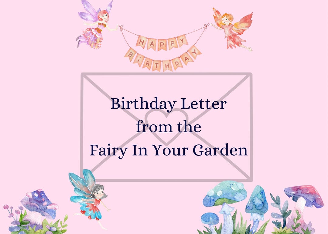Birthday Letter From the Fairies | Magic Fairy Letter | Magic Mail ...