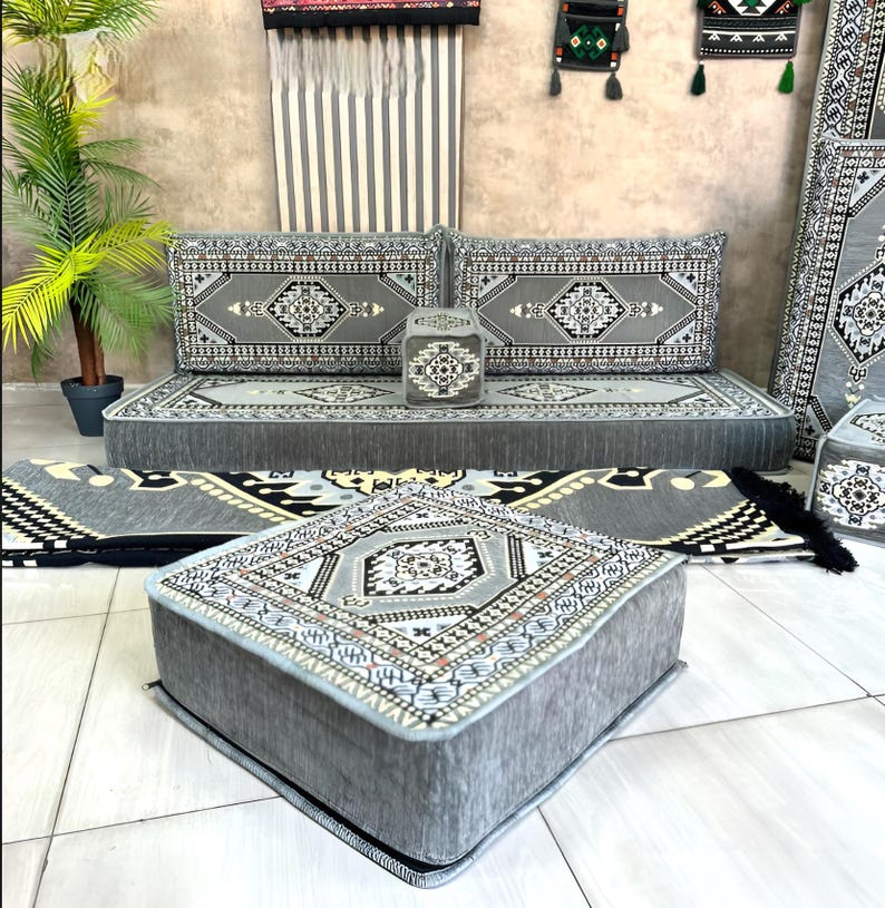 Moroccan Sofa , Arabic Majlis Sofa , 8" Inches Floor Seat , Loveseat - Etsy