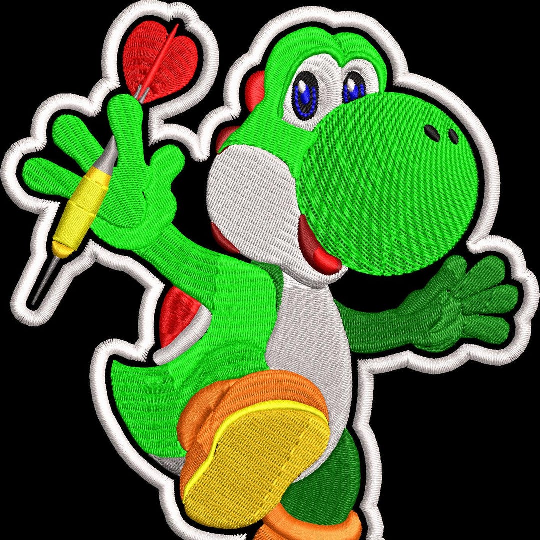 Yoshi, Embroidery File, Super Mario, Embroidery Pattern - Etsy
