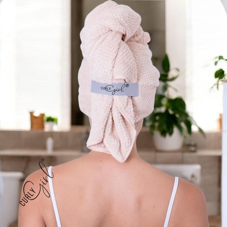 Curly Girl Microfiber Hair Towel Wrap | Quick-dry Hair Drying Towel | Frizz-reducing Hair Towel ...