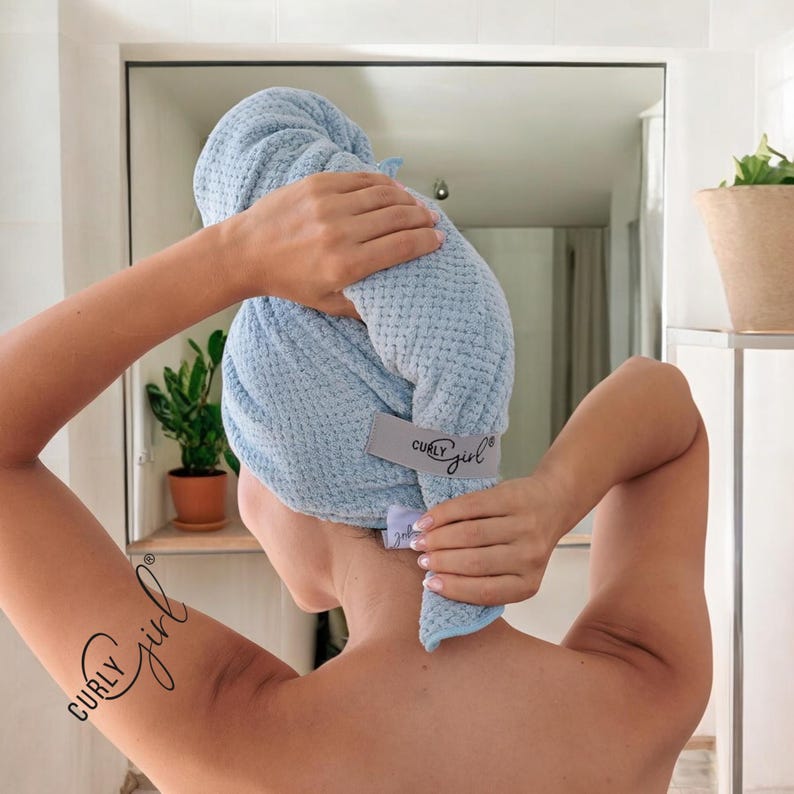 Curly Girl Microfiber Hair Towel Wrap | Quick-dry Hair Drying Towel | Frizz-reducing Hair Towel ...