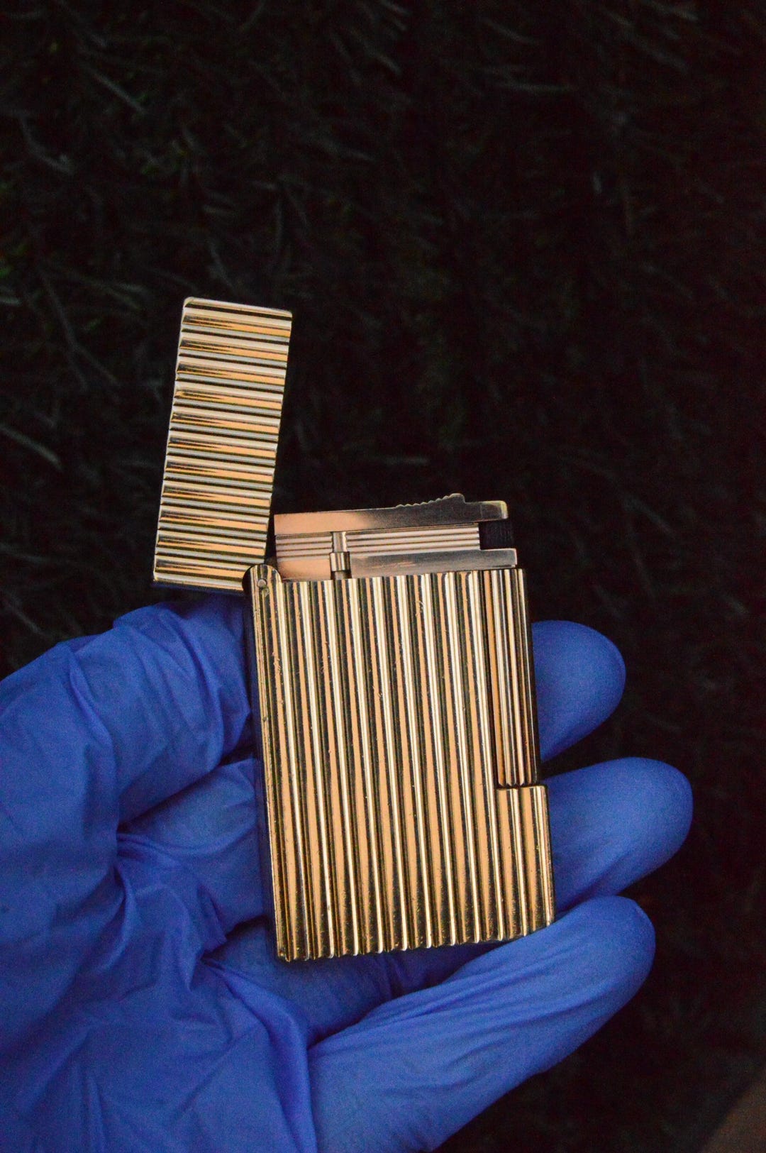 ST Dupont Line 2 "vertical Lines" Luxury Lighter, Gold - Etsy