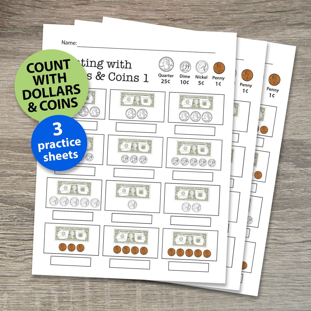 1st Grade Math Worksheets | 2nd Grade Math Worksheets | Money ...