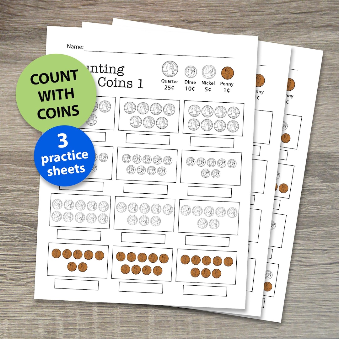 1st Grade Math Worksheets | 2nd Grade Math Worksheets | Money ...