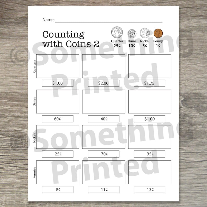 1st Grade Math Worksheets | 2nd Grade Math Worksheets | Money ...