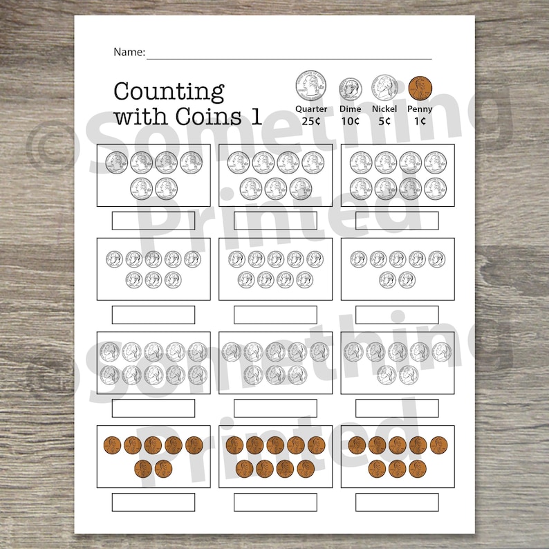 1st Grade Math Worksheets | 2nd Grade Math Worksheets | Money ...