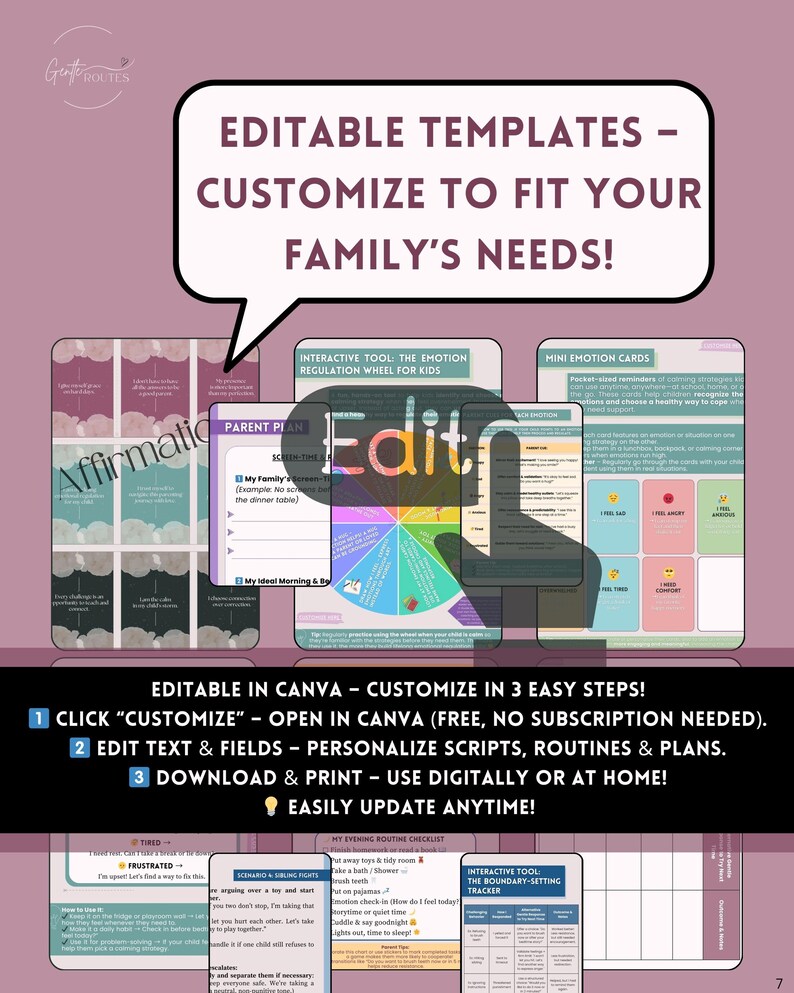 The Ultimate Gentle Parenting Bundle | Printable Scripts, Discipline ...
