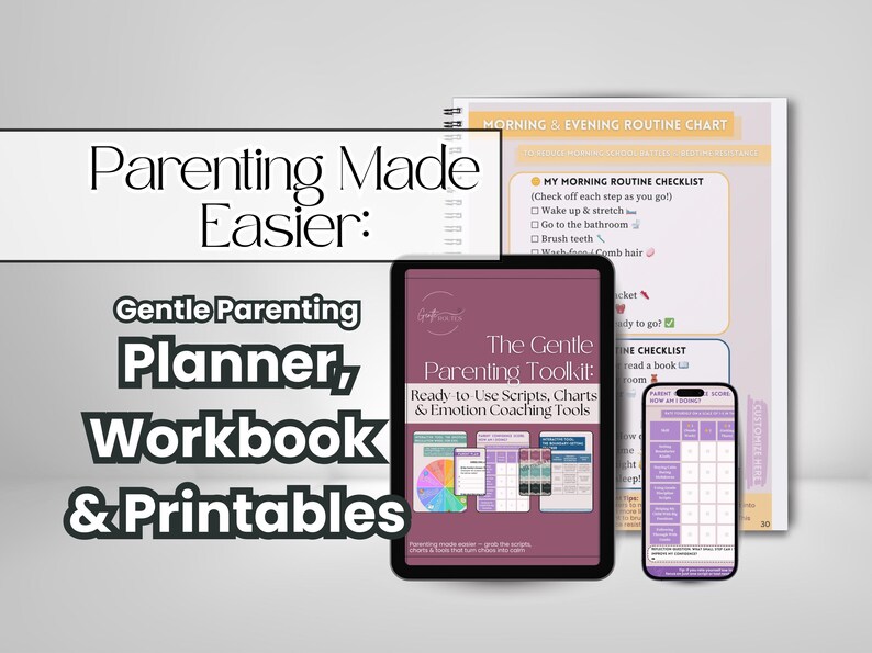 The Gentle Parenting Toolkit | Printable Discipline Scripts, Emotion ...
