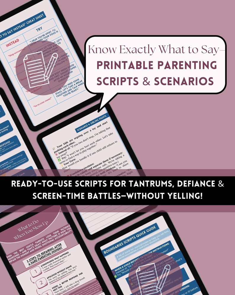 The Ultimate Gentle Parenting Bundle | Printable Scripts, Discipline ...