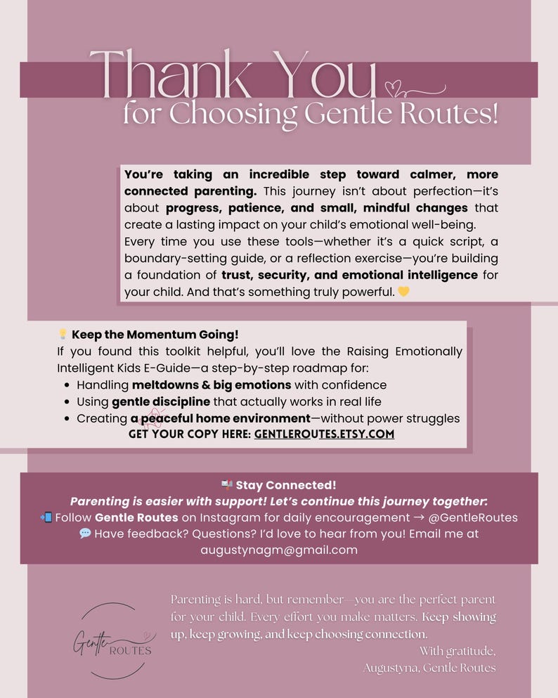 The Ultimate Gentle Parenting Bundle | Printable Scripts, Discipline Tools & Emotion Coaching ...