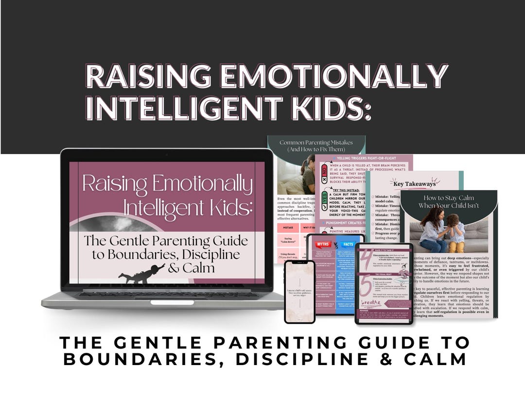 Raising Emotionally Intelligent Kids | Gentle Parenting Guide & Discipline Scripts | Digital ...