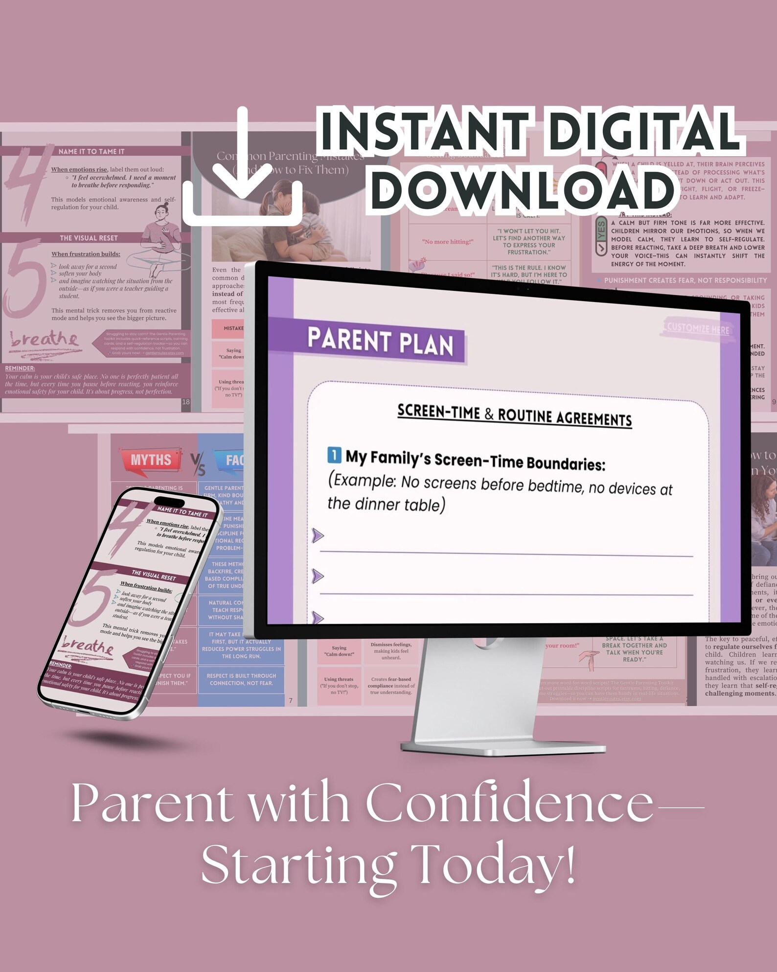 The Ultimate Gentle Parenting Bundle | Printable Scripts, Discipline ...